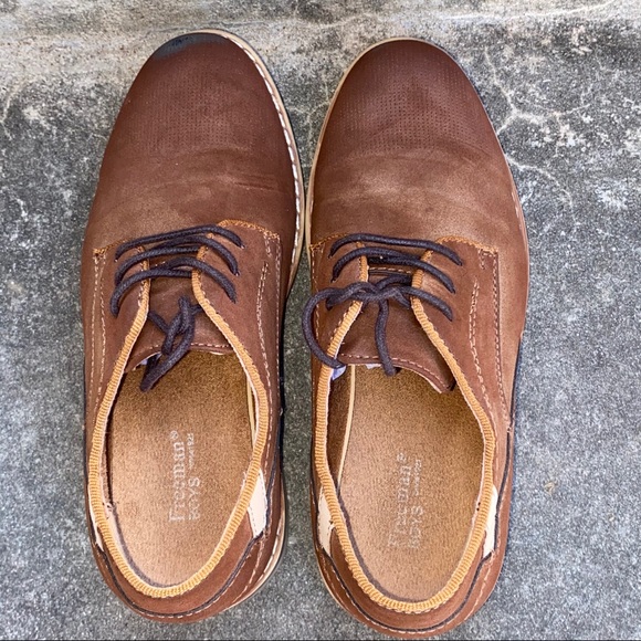 Freeman Boys | Shoes | Freeman Boys Brown Suede Boys Dress Shoes Size 2 ...